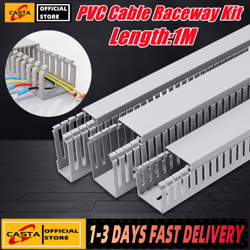 Open Slot Wiring Cable Raceway Kit Management System Duct Concealer ...