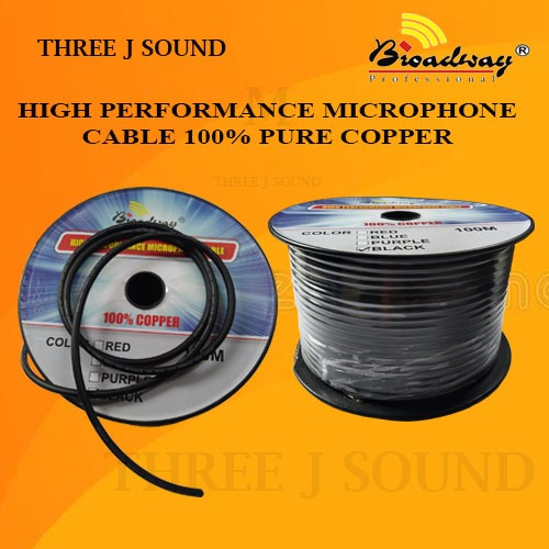 MICROPHONE CABLE 100 PERCENT PURE COPPER BROADWAY PER METER | Shopee ...