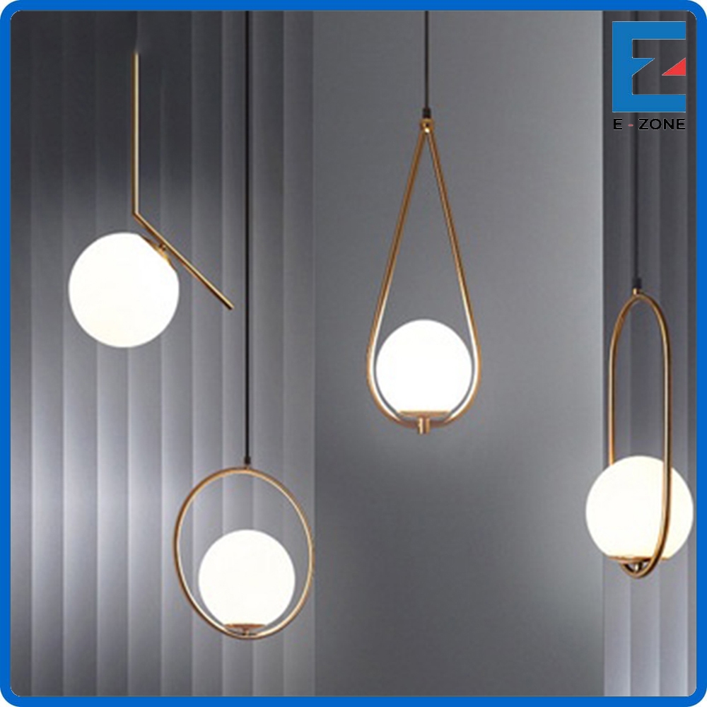 Chandelier Glass Ball Hanging Drop Light Nordic Pendant Lights for ...