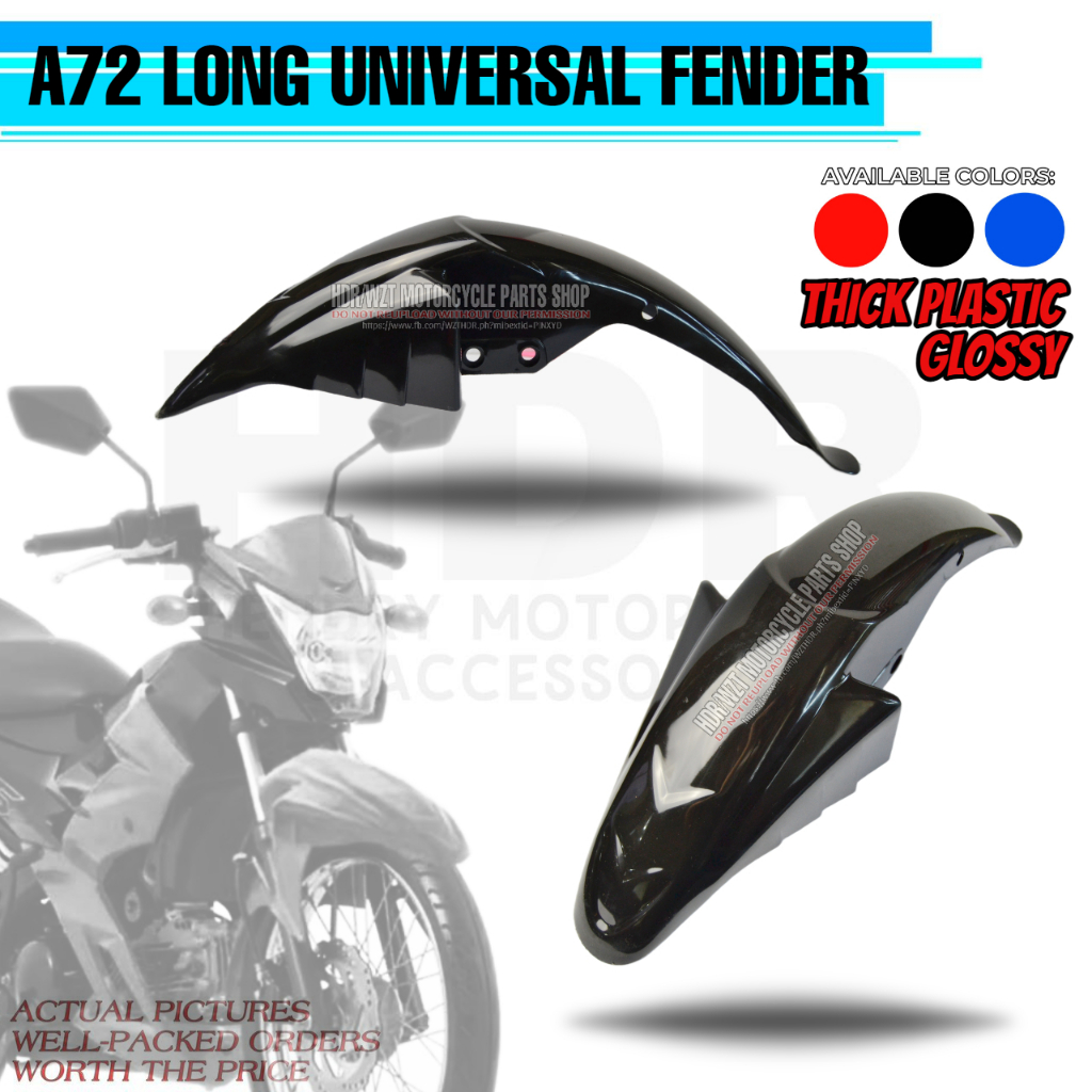 HDR FENDER / TAPALODO A72 LONG FOR ANY MOTORCYCLE UNIVERSAL MUD FLAPS ...