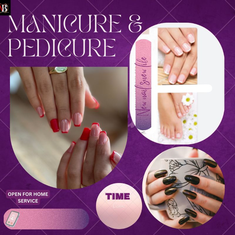Laminated MANICURE & PEDICURE Signages A4 Size water proof makapal ...