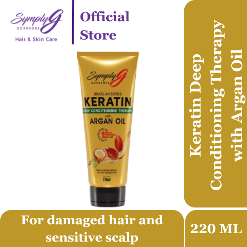 Symply G Keratin Deep Conditioning Therapy with Argan Oil 220mL | Shopee Philippines