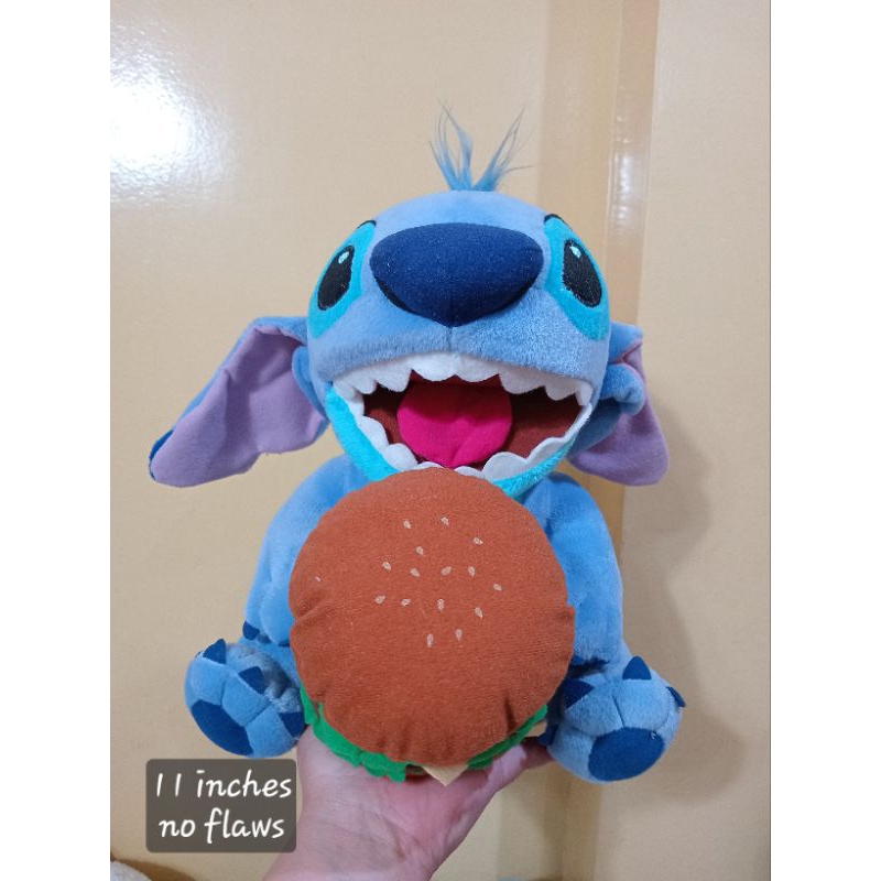 Disney Stitch Eating Burger stuffed toy | Shopee Philippines