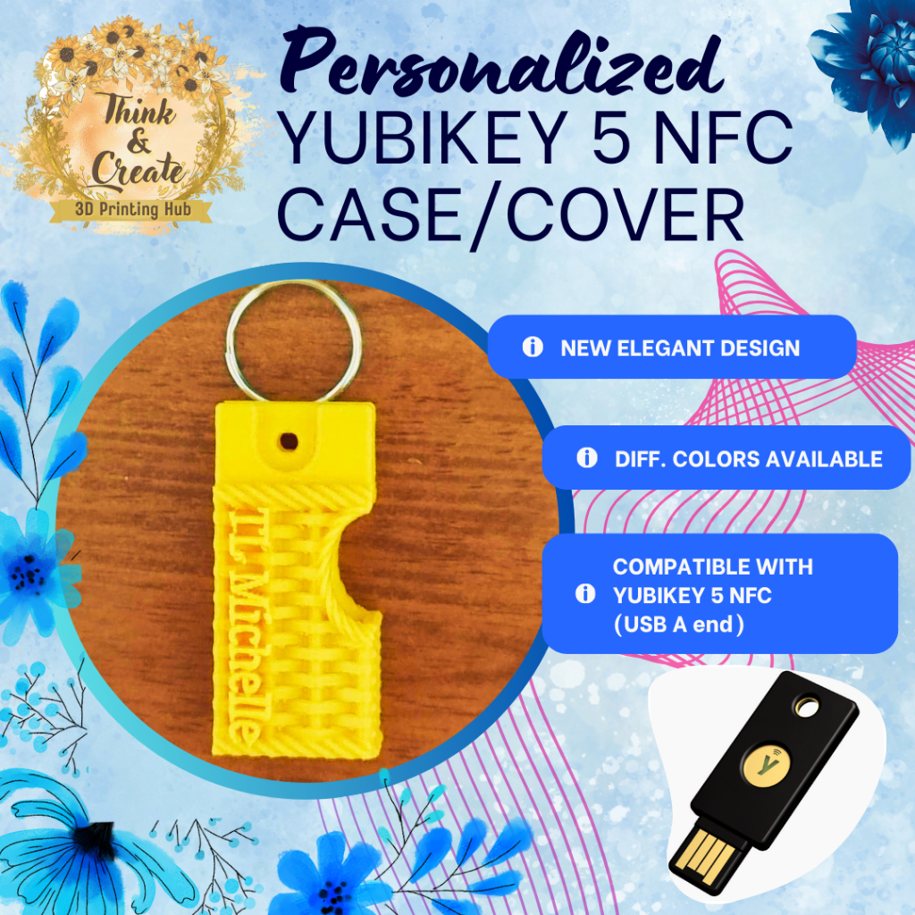 CUSTOMIZED THICK YUBIKEY CASE / Yubikey Holder for Yubikey 5 NFC (for ...