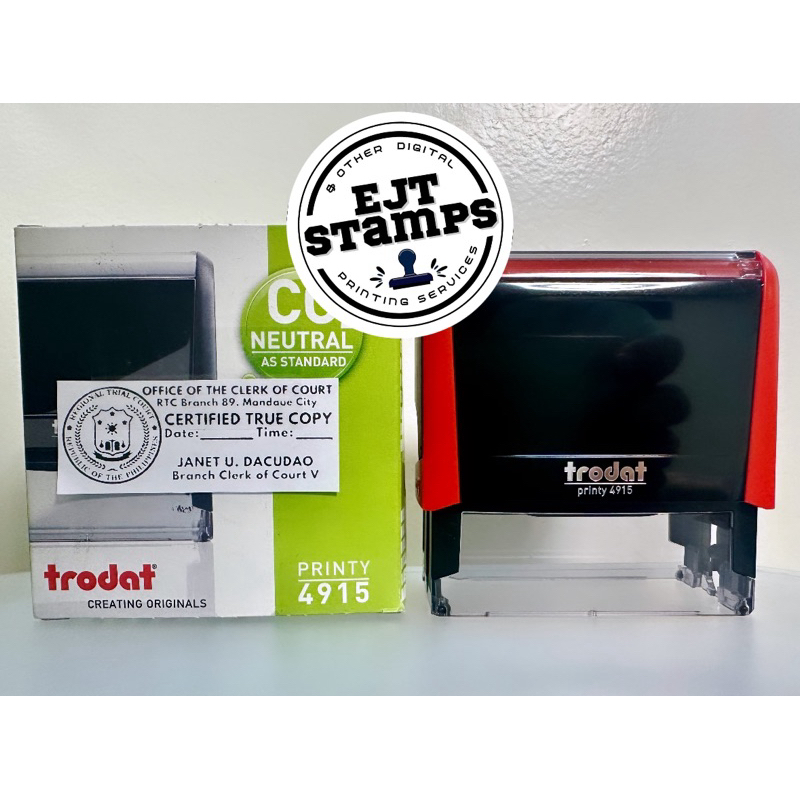 Trodat 4915 Customized Self-inking Stamp | Shopee Philippines