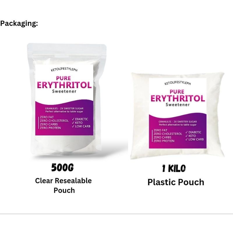 Erythritol Granules & Powder 500g/1kg (KETO SWEETENER/Diabetic ...