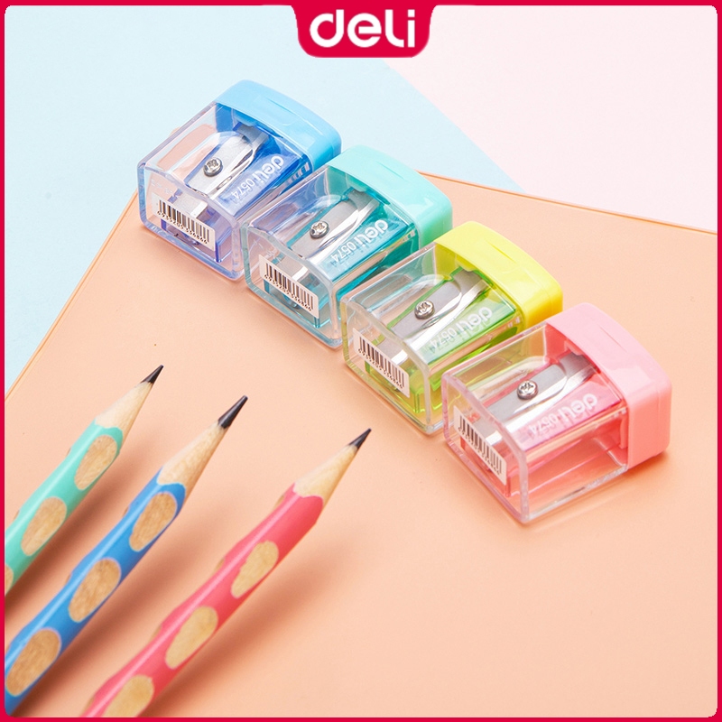 Deli E0574 Pencil Sharpener for Kids 1-Hole Sharpener Student ...