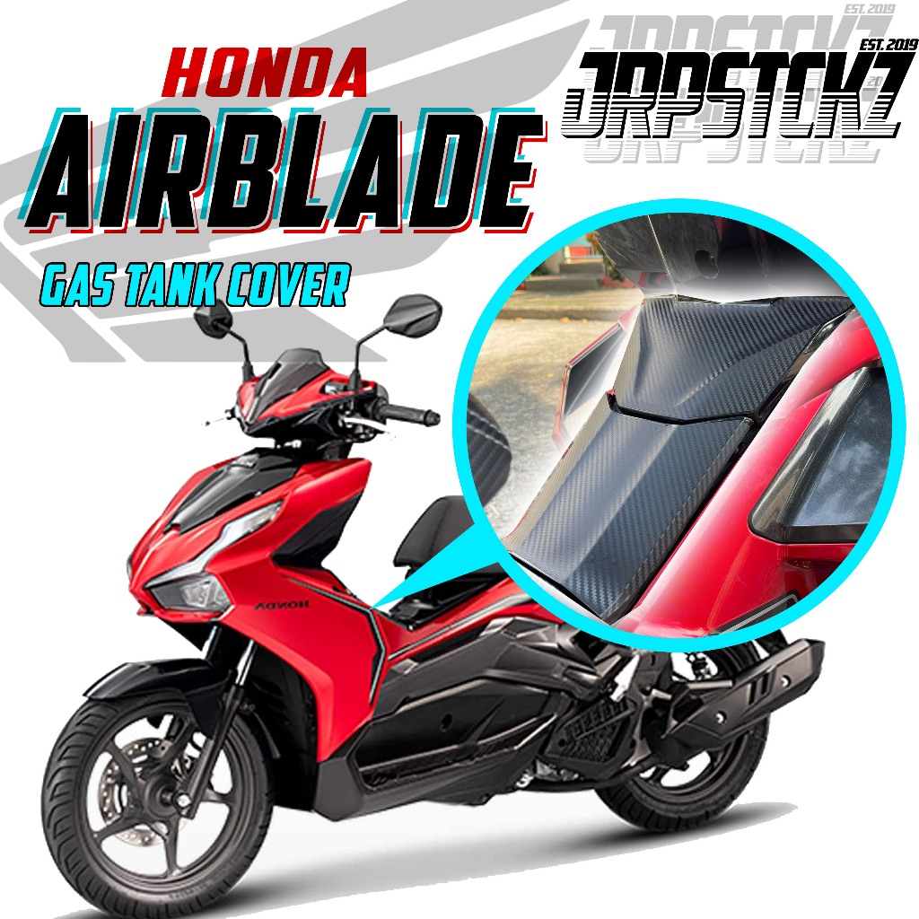 AIRBLADE 150 & 160 | GAS TANK Cover Carbon Decals | Shopee Philippines