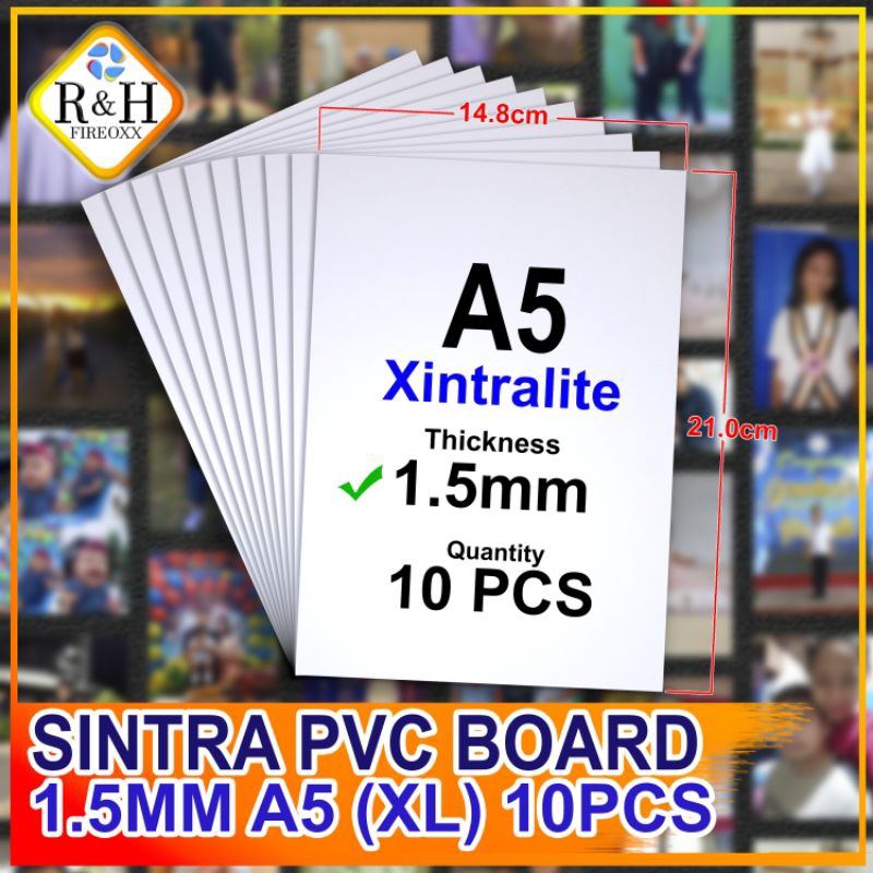 SINTRA PVC BOARD | A5 1.5mm | 10 PCS | Shopee Philippines