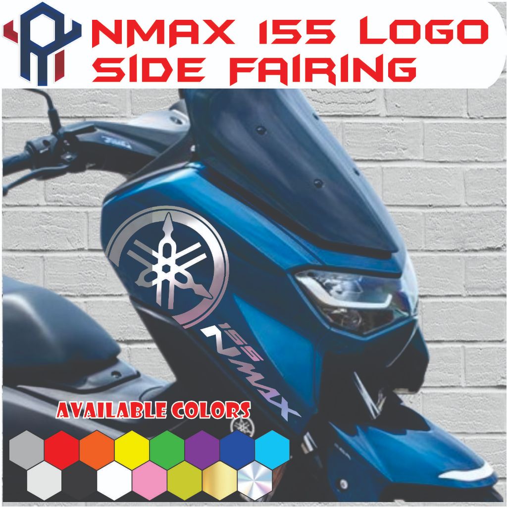 Yamaha NMAX 155 logo side fairing die cut waterproof sticker | Shopee ...