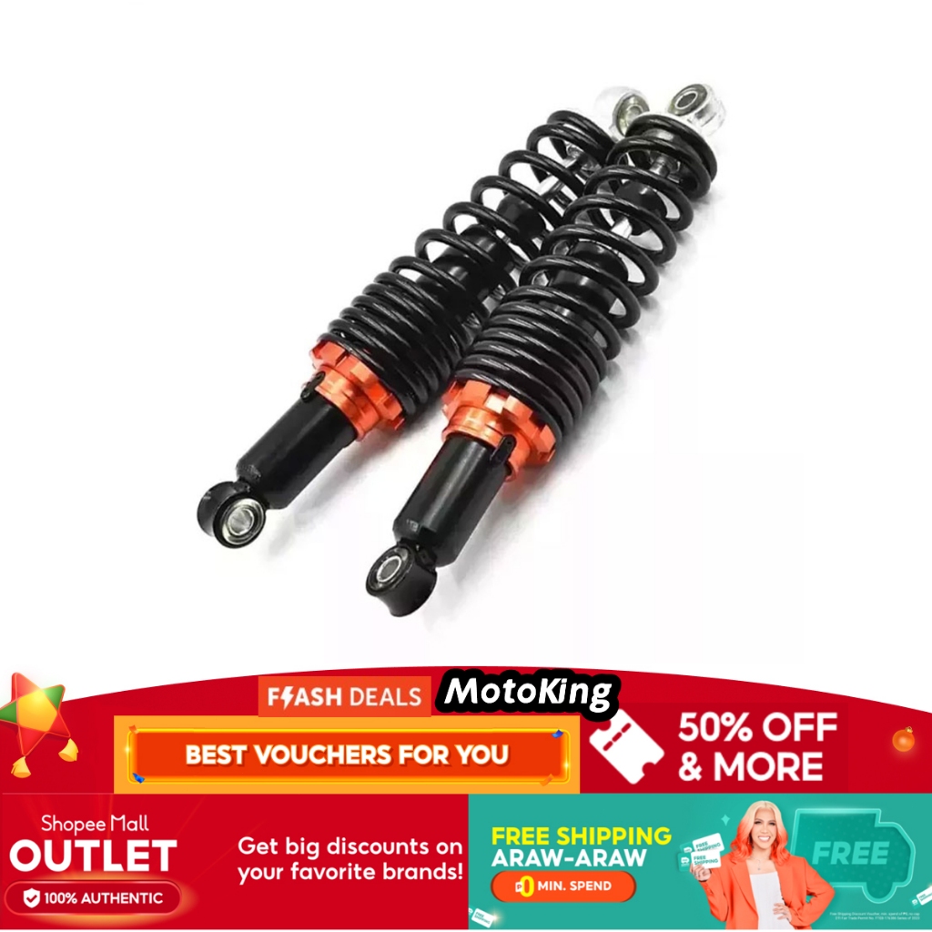 2Pcs Universal 250mm 310mm Motorcycle Rear Shock Hydraulic Shock ...