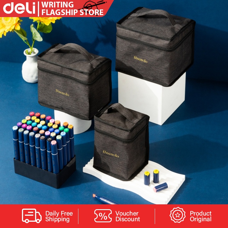 Finenolo by Deli Marker Pen 30/40/60/80 Colors Alcoholic Marker School ...