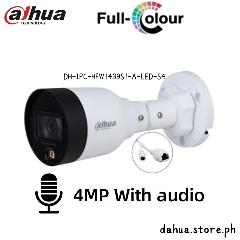 Dahua 2MP/4MP Entry Full-color Fixed-focal Bullet Netwok IP Camera ...
