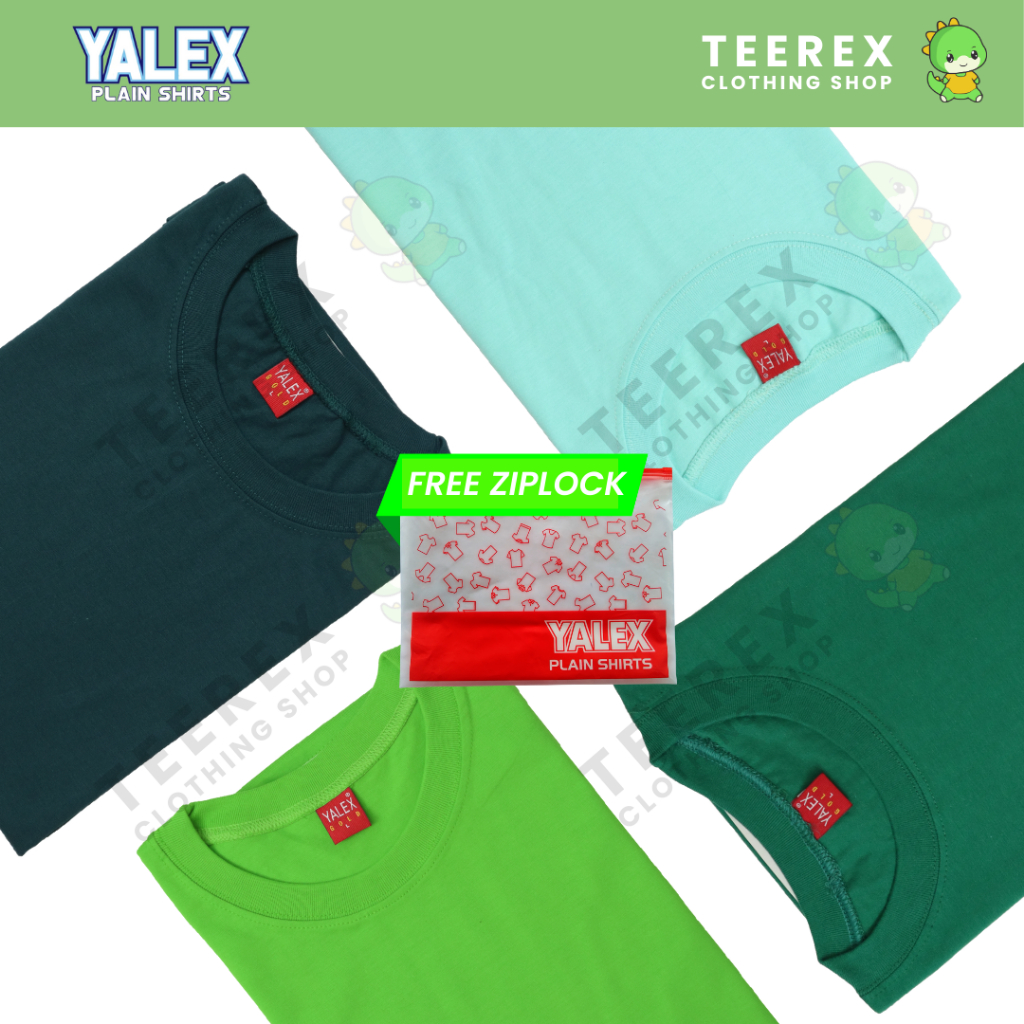 YALEX PLAIN SHIRT (RED LABEL) SHADES OF GREEN (MINT GREEN APPLE GREEN ...