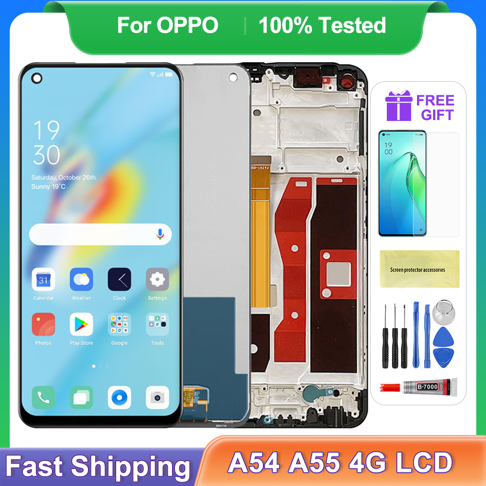 LCD For Oppo A54 A55 4G 5G CPH2239 CPH2195 LCD Touch Screen Display with Frame | Shopee Philippines