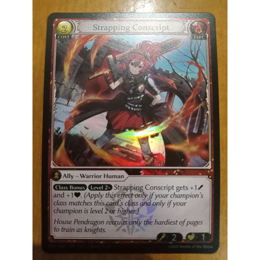 GA Strapping Conscript Foil UC Dawn of Ashes DOA Alter Grand Archive English GATCG | Shopee ...