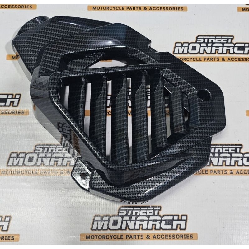CARBON RADIATOR GUARD / COVER FOR HONDA CLICK 125 V1 V2 V3 / 150 ...