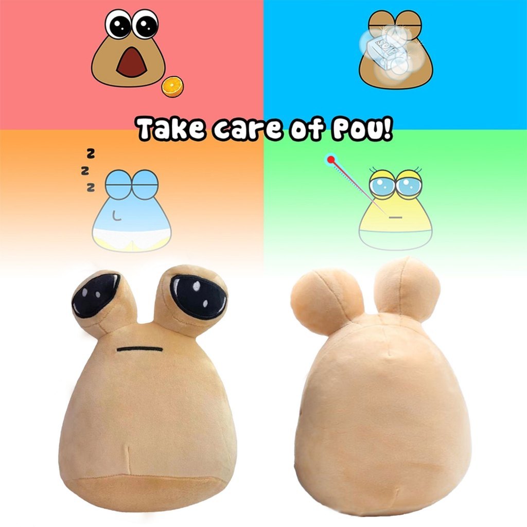 Alien Plush Toy pou New Year Gift for Kids, My Pet Alien pou Toy ...