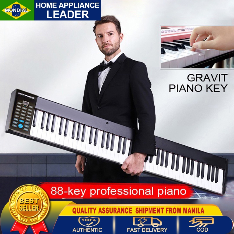 Smart electronic piano 88 keys, portable keyboard, baby piano | Shopee ...
