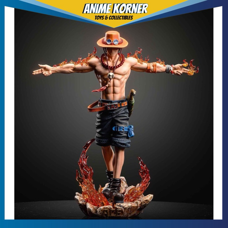 LX Studio Portgas D. Ace Pop Scale Resin Figure 30cm (MIB with Brown ...