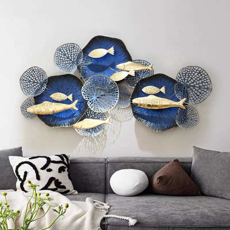 Fishes Wall Art Fish Art Marine Art Wall Decor Wall Display Metal Decor ...