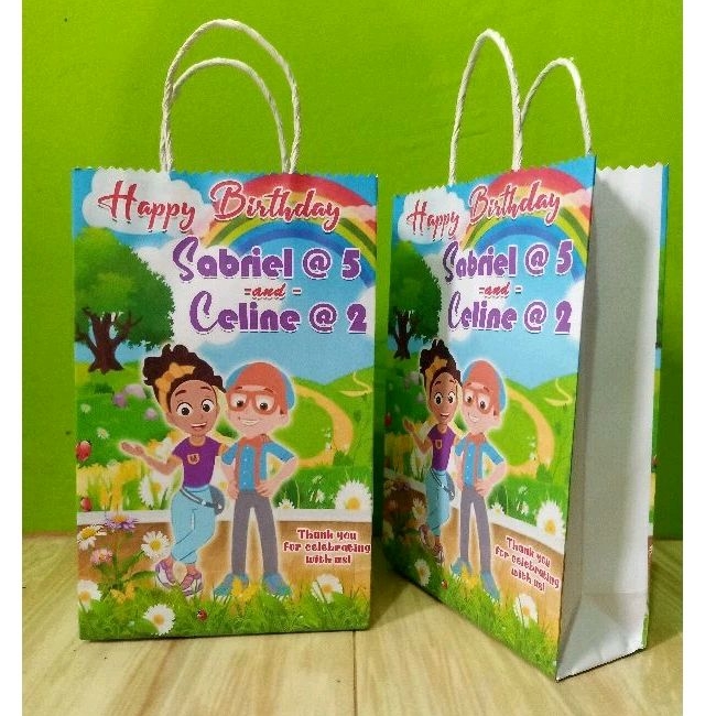 Blippi and Meekah Birthday Customize Lootbag (10pcs.) | Shopee Philippines