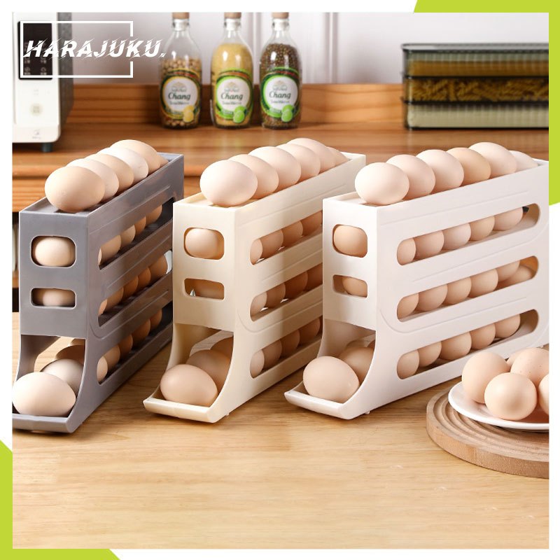 Four-Layer Refrigerator Kitchen Egg Box Storage Egg Box Large Capacity ...
