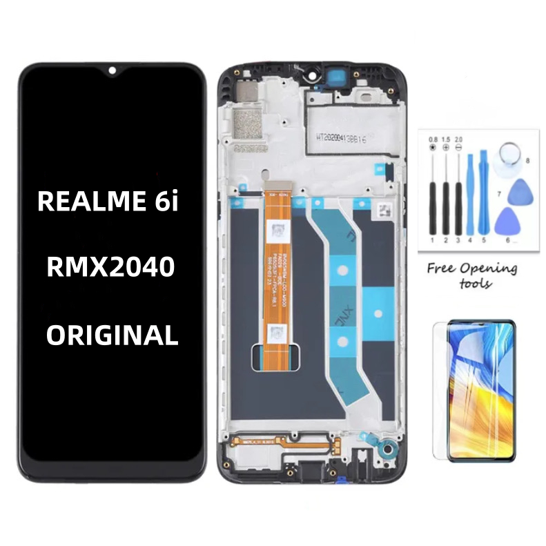 ORIGINAL LCD WITH FRAME For Realme 6i RMX2040 LCD TOUCH SCREEN ...