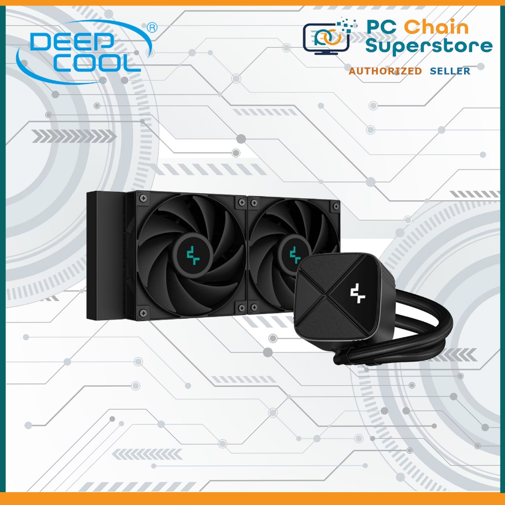 Deepcool LS520S 240MM / LS720S 360MM Zero Dark AIO High Performance Liquid CPU Cooler - All ...