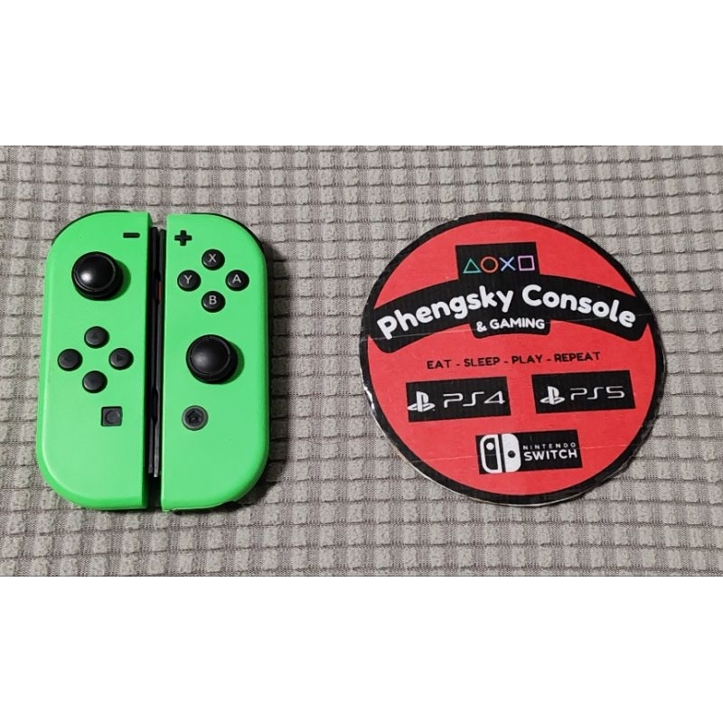 Green Nintedo switch joycons original (reshell to green) | Shopee ...
