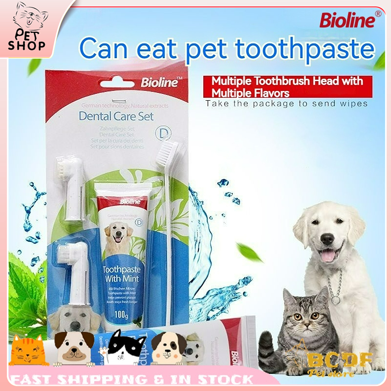 Bioline PET CARE Dog Toothbrush Dog Toothpaste Dog Brush Dog Toothpaste ...