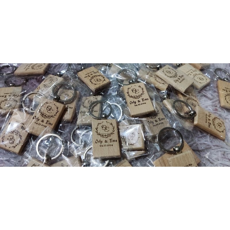 Laser Engraved Key Chain/40 pcs | Shopee Philippines