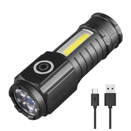 3 LED Handheld Light Anti Slip Portable Flashlight Mini Torch for ...