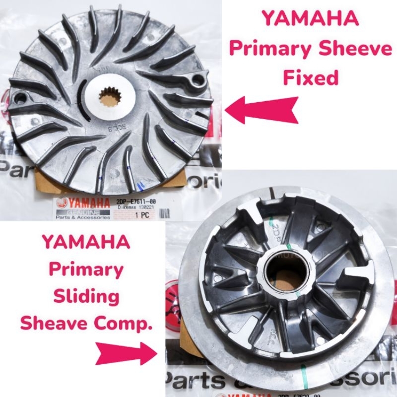 Genuine Yamaha Primary Sliding Sheave Comp + Primary Fixed Sheave for Nmax V1/V2 | Shopee ...