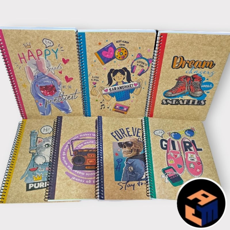 SpringLeaf Spiral Premium Notebook 80 Leaves Craft | Shopee Philippines