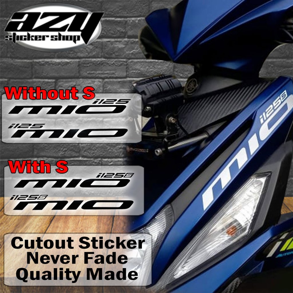 MIO i125 Cut-out Vinyl Sticker, Never Faded, 100% Quality Made | Shopee ...