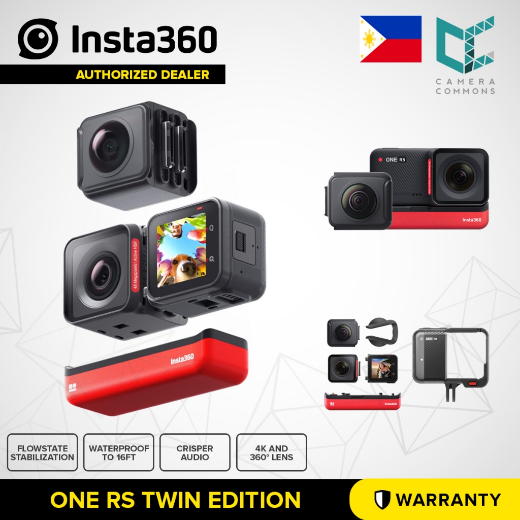 Insta360 ONE RS Twin Edition Action Camera 2 in 1 Interchangeable 4K ...