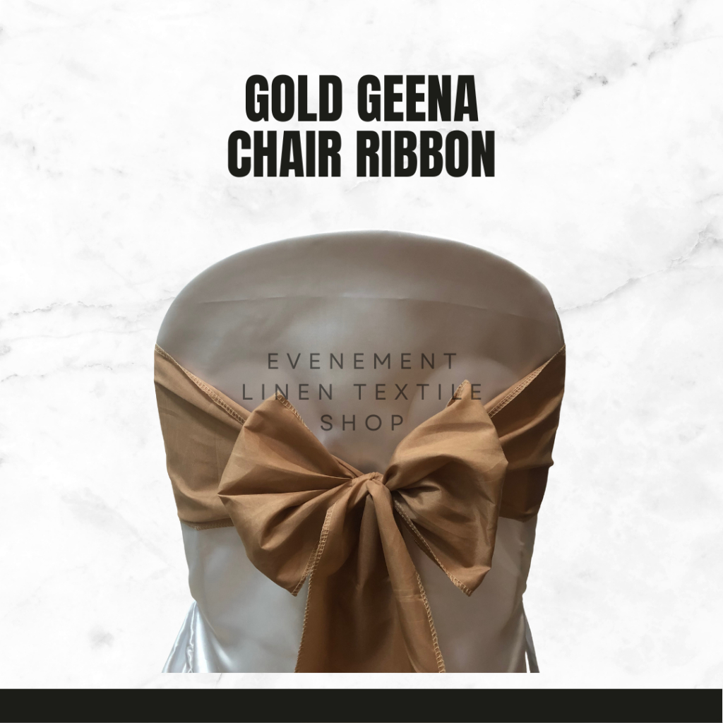GEENA Ribbon for Monoblock Chair Ribbon Catering Events Ribbon | Shopee ...
