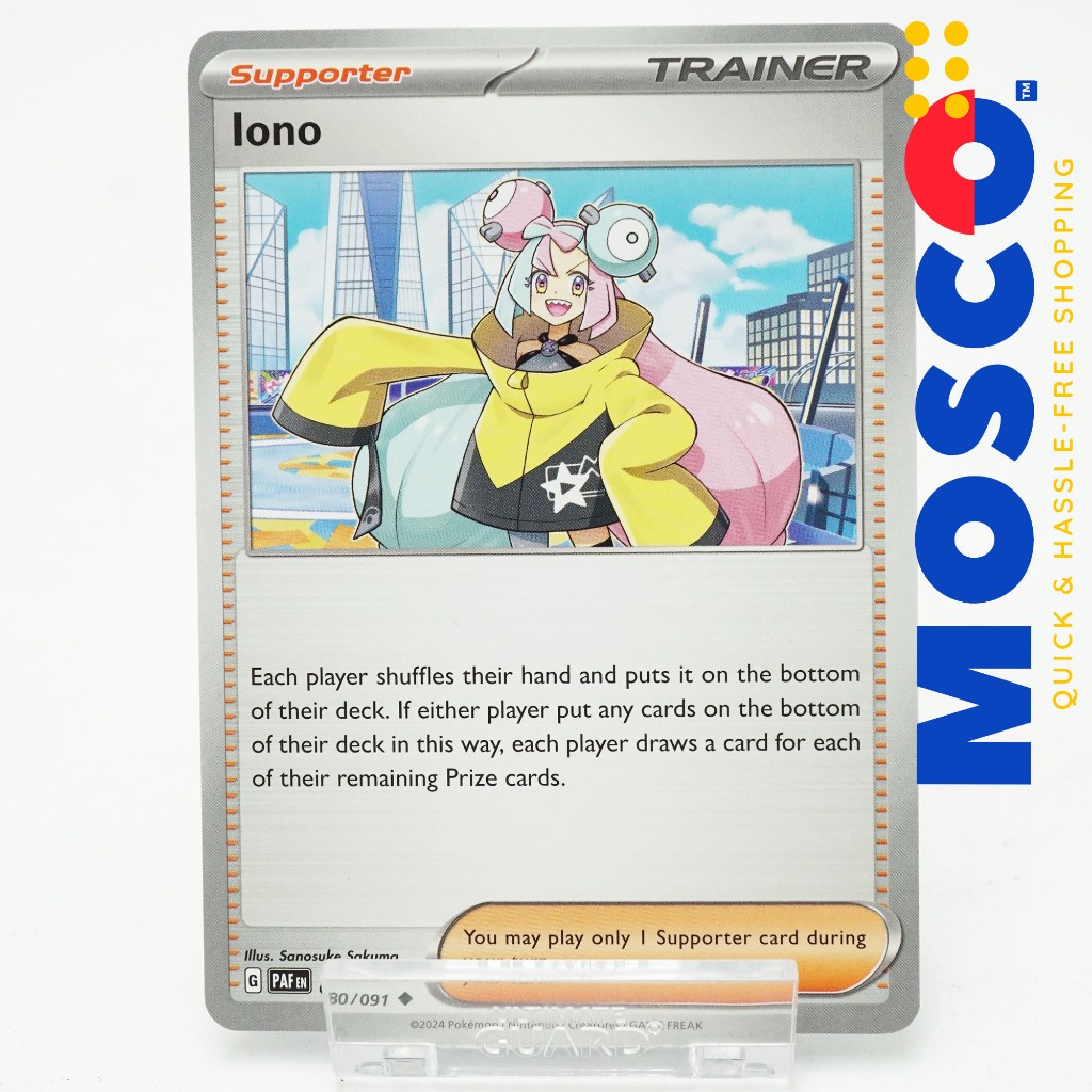 Iono - 080/091 - Uncommon Paldean Fates | Supporter Cards Pokemon TCG ...