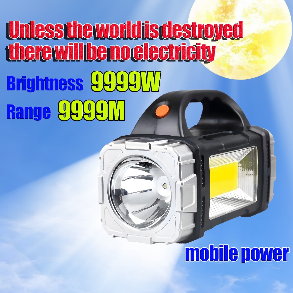 solar flashlight rechargeable waterproof original heavy duty For ...