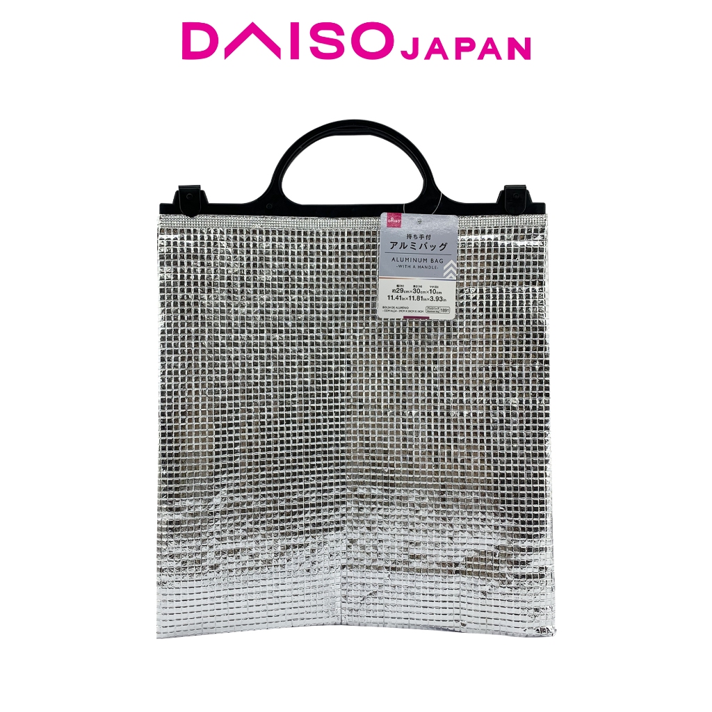 Daiso Aluminum Bag with Handle (29cm x 30cm) | Shopee Philippines