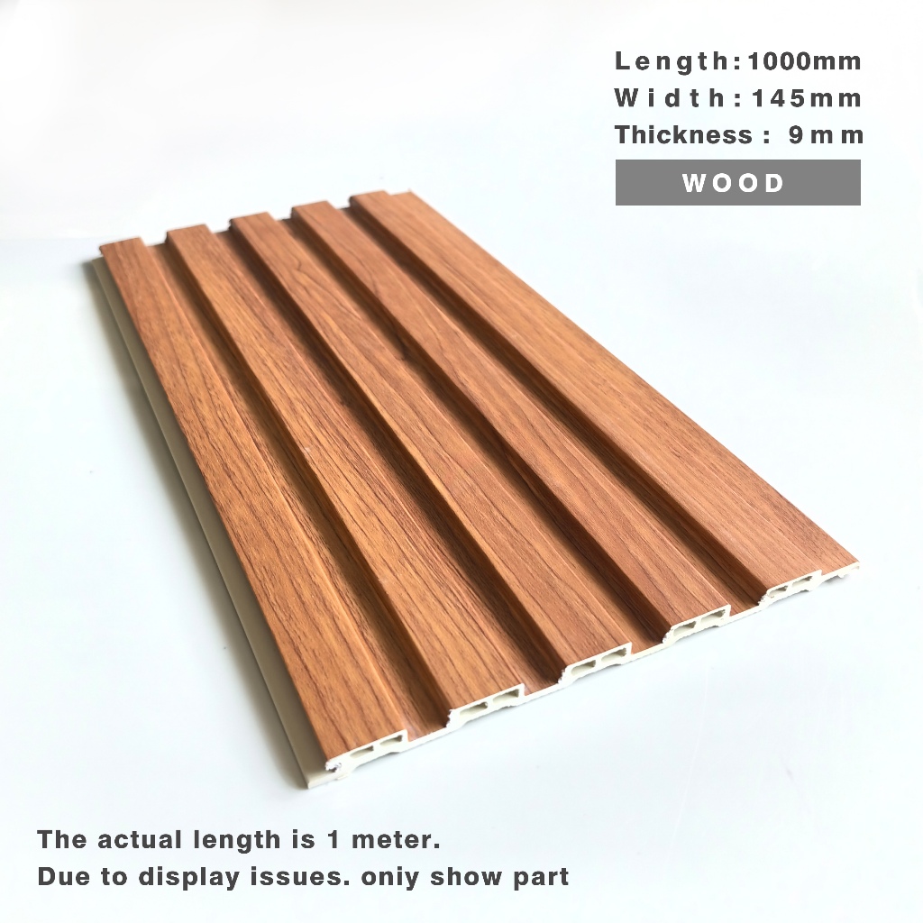 TAIWAN WPC Wood Wallpaper Sticker Waterproof Grille Design Ecological ...