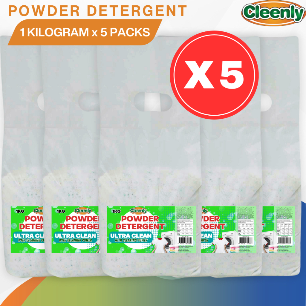 Detergent Powder - ULTRA CLEAN - 1kg x 5 packs Set | Shopee Philippines