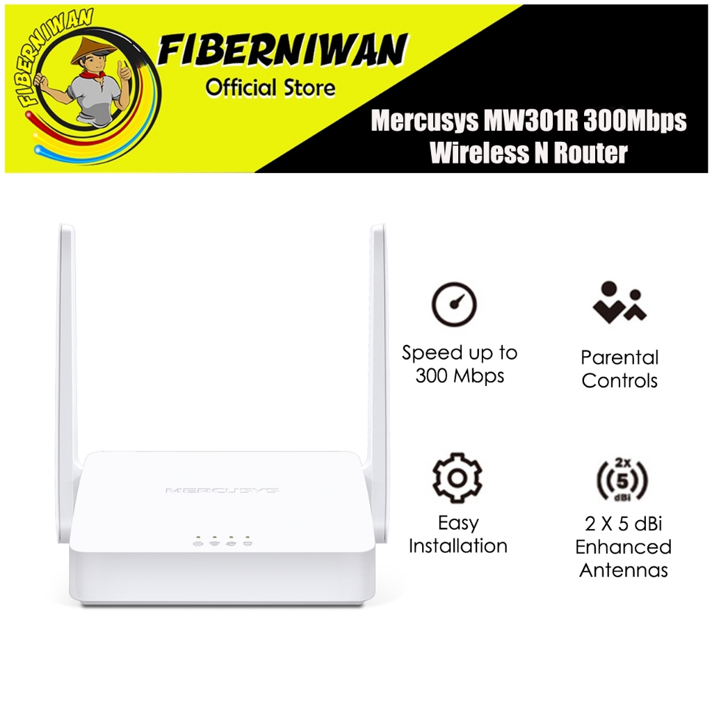 Mercusys MW301R 300Mbps Wireless N Router ( Powered by TP-LINK ...