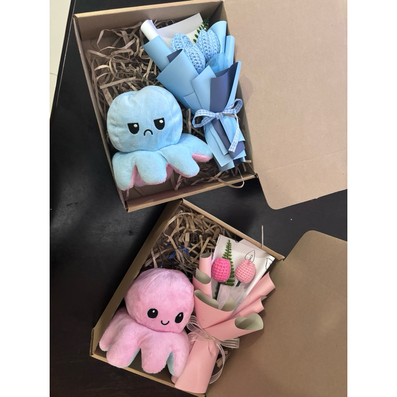 Flower Crochet Budget Gift Package Crochet Bouquet Handmade Yarn Flower ...