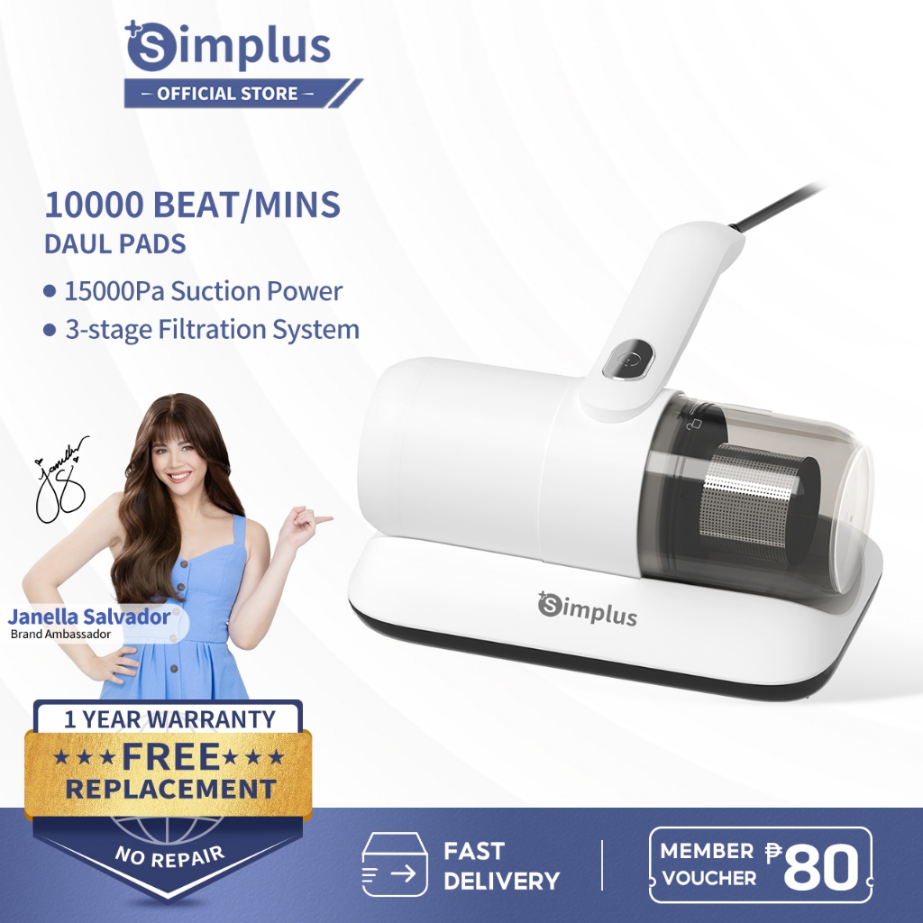 Simplus Dust Mite Vacuum Cleaner For Bed and Sofa With 3-Stage ...