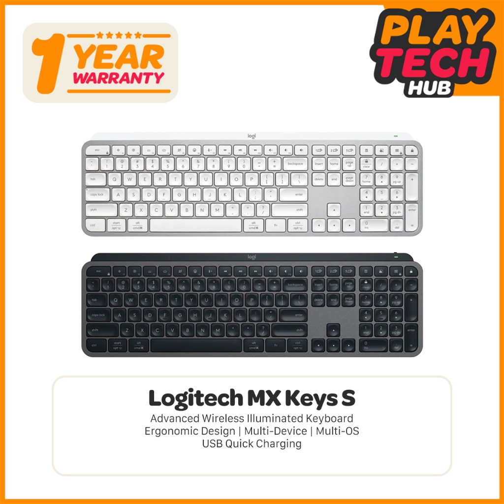 Logitech MX Keys S Advanced Wireless Illuminated Keyboard | Shopee ...