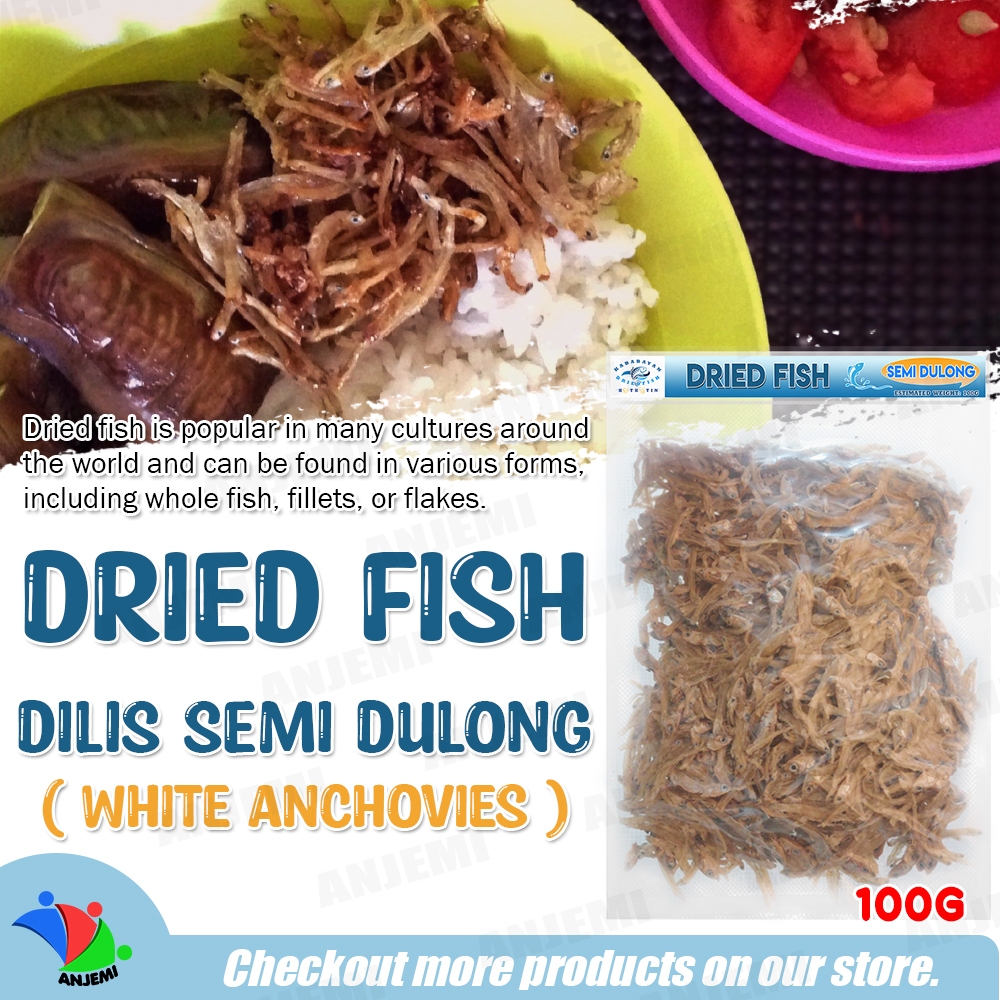 Dried Fish Semi Dulong Dilis 100g / 200g Dried Anchovies / Gourmet ...