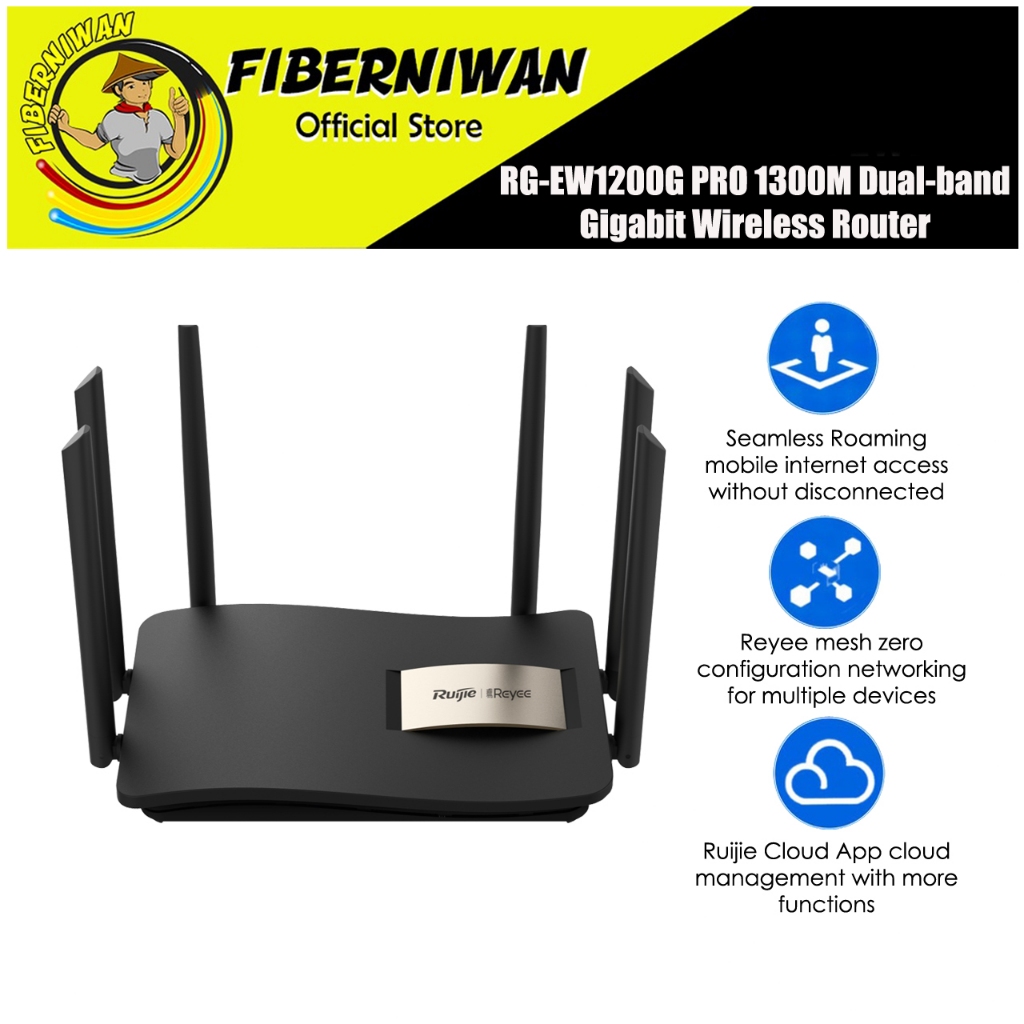 Ruijie Ew1200g PRO 1300M Dual-band Gigabit Wireless Router | Shopee ...