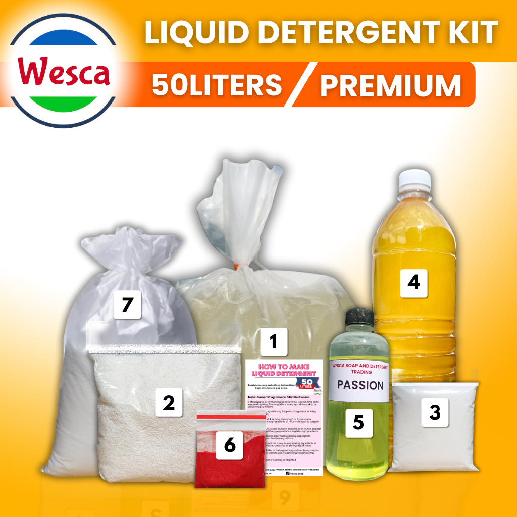 PREMIUM DIY LIQUID DETERGENT KIT 50 LITERS YIELD | Shopee Philippines